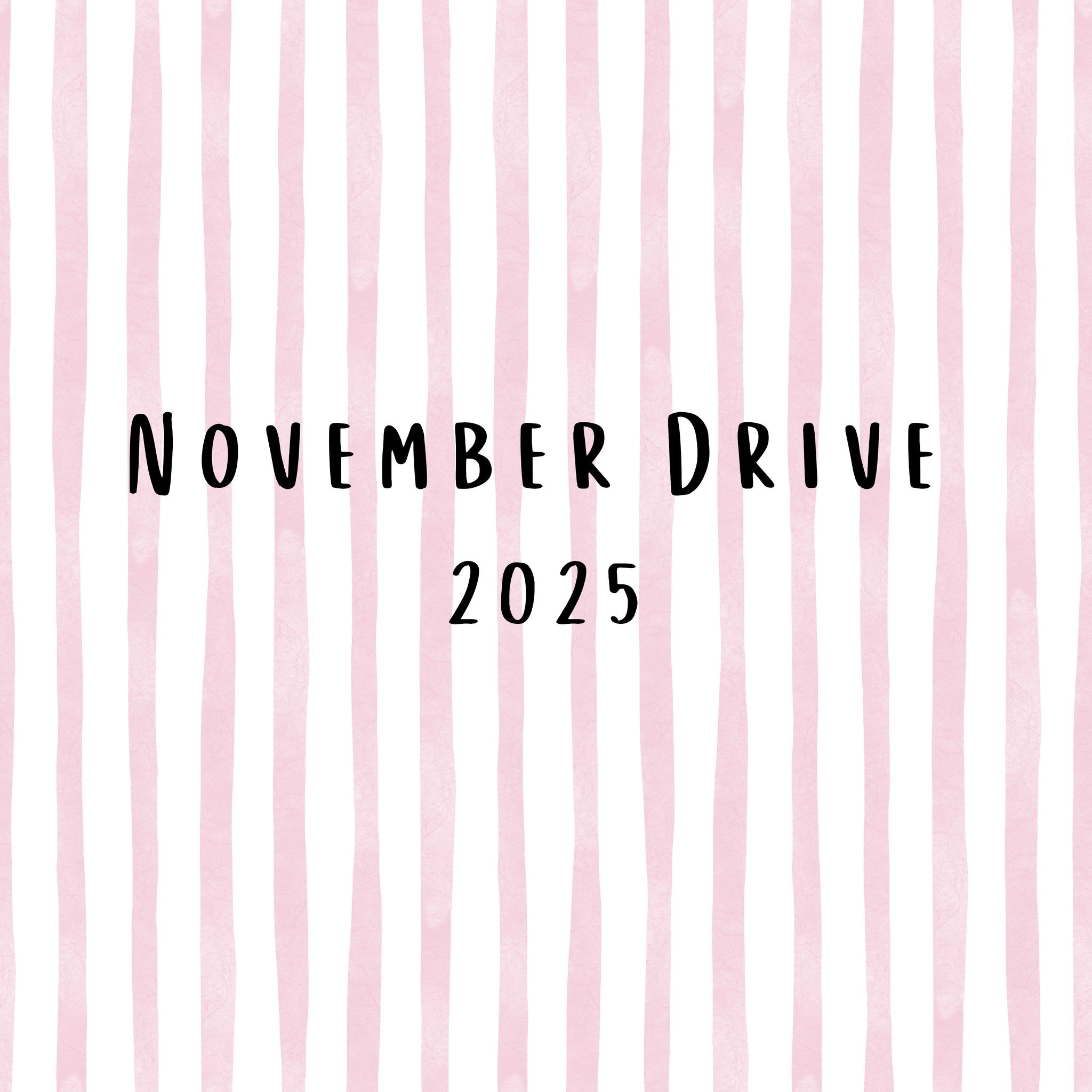 November Drive 2025 – The Urban Artisan Co